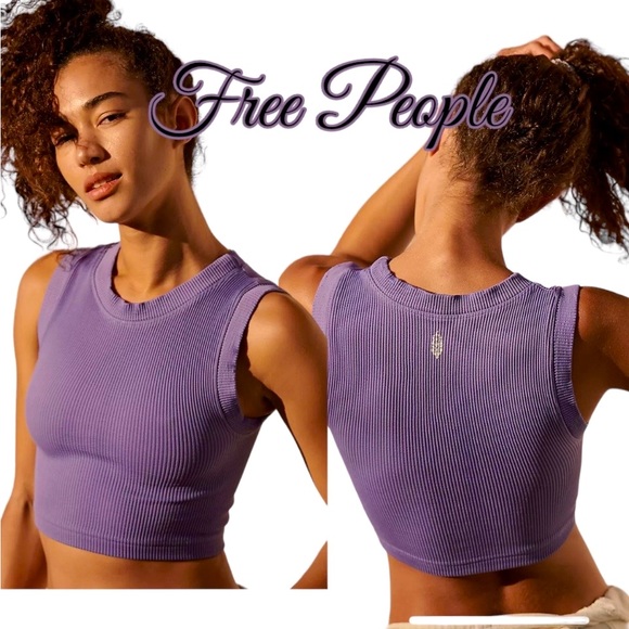 Free People | Tops | Free People Happiness Runs Muscle Tank | Poshmark